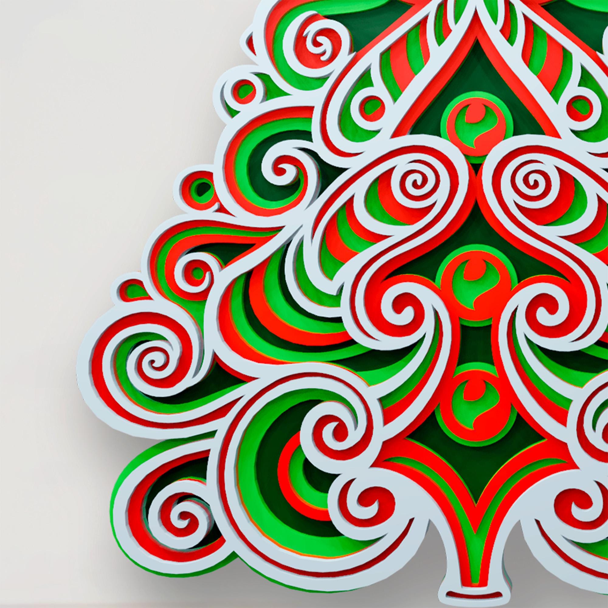 Christmas Tree Multilayer SVG | 3D Layered Mandala Laser Cut Cricut CNC ...