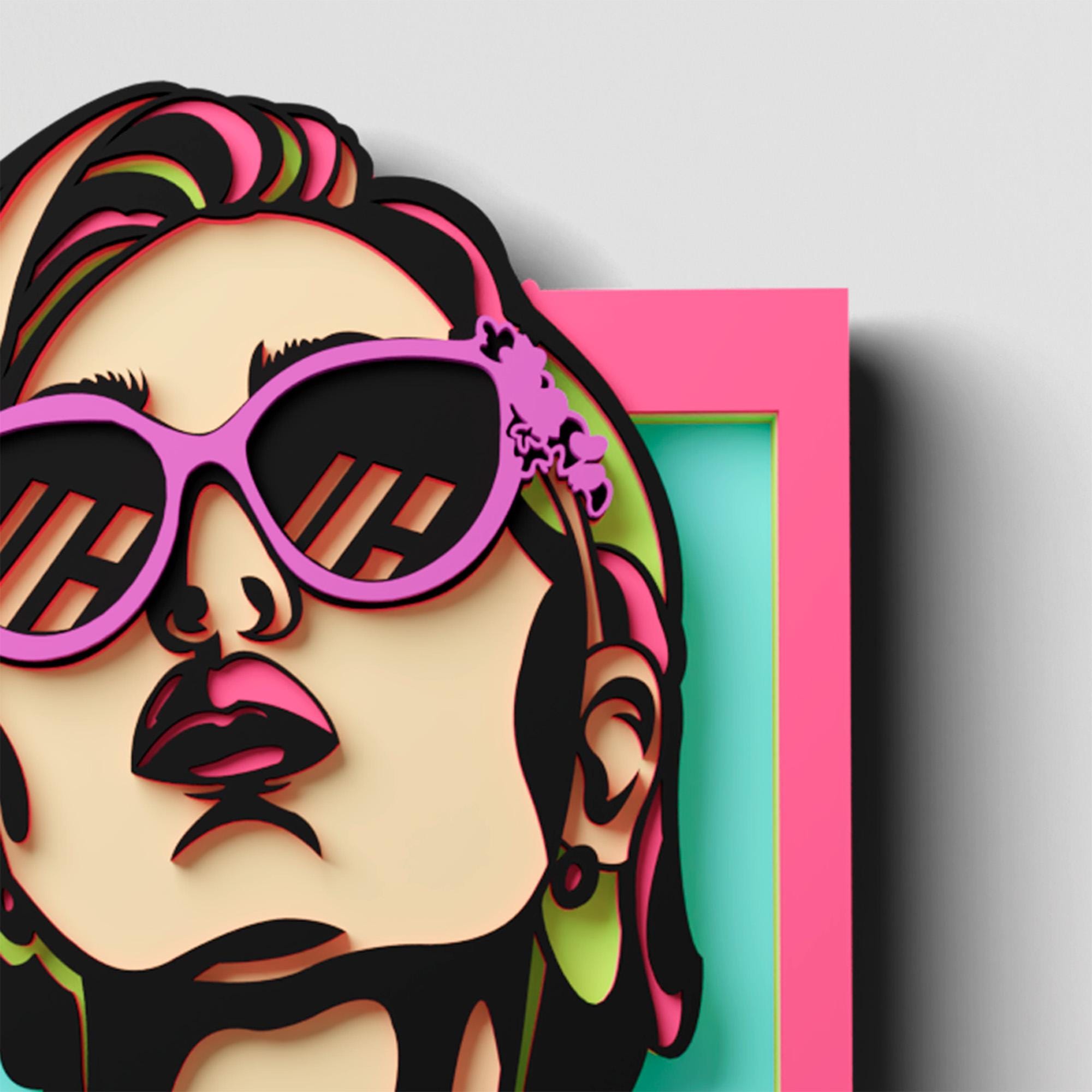 Girl Boss Multilayer SVG | 3D Layered Mandala Laser Cut Cricut CNC File ...