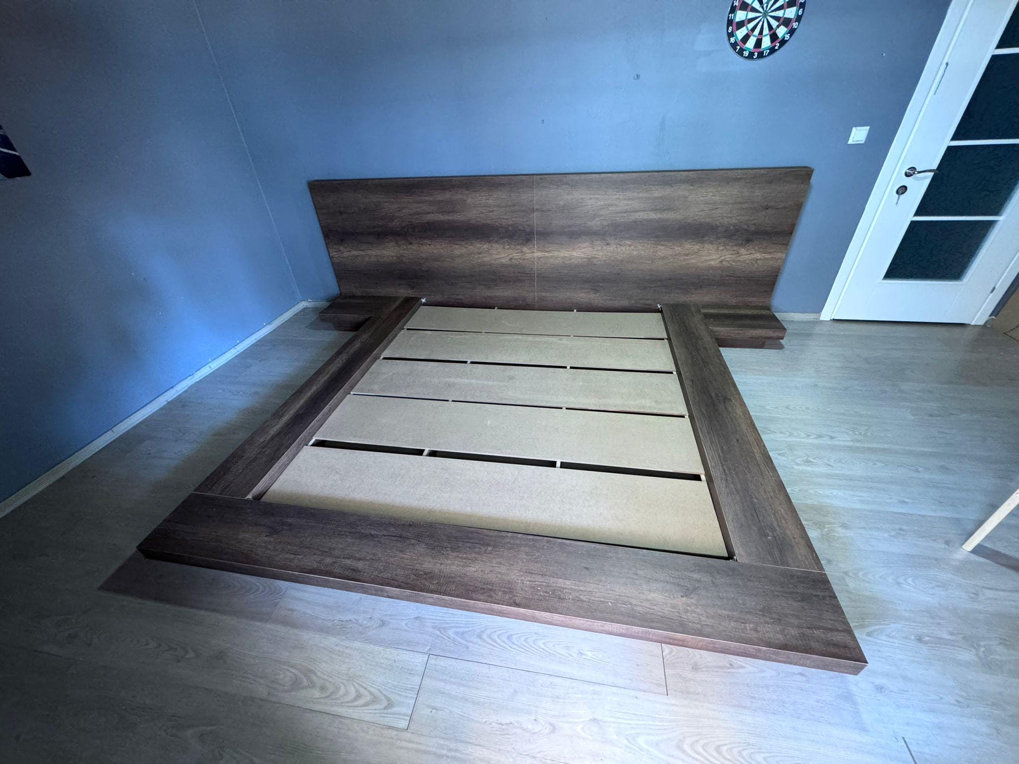 Bed Frame , Bedroom Furniture, Twin Platform Bed , Bedstead , Wooden ...
