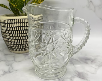 Small Cut Glass Pitcher - Etsy