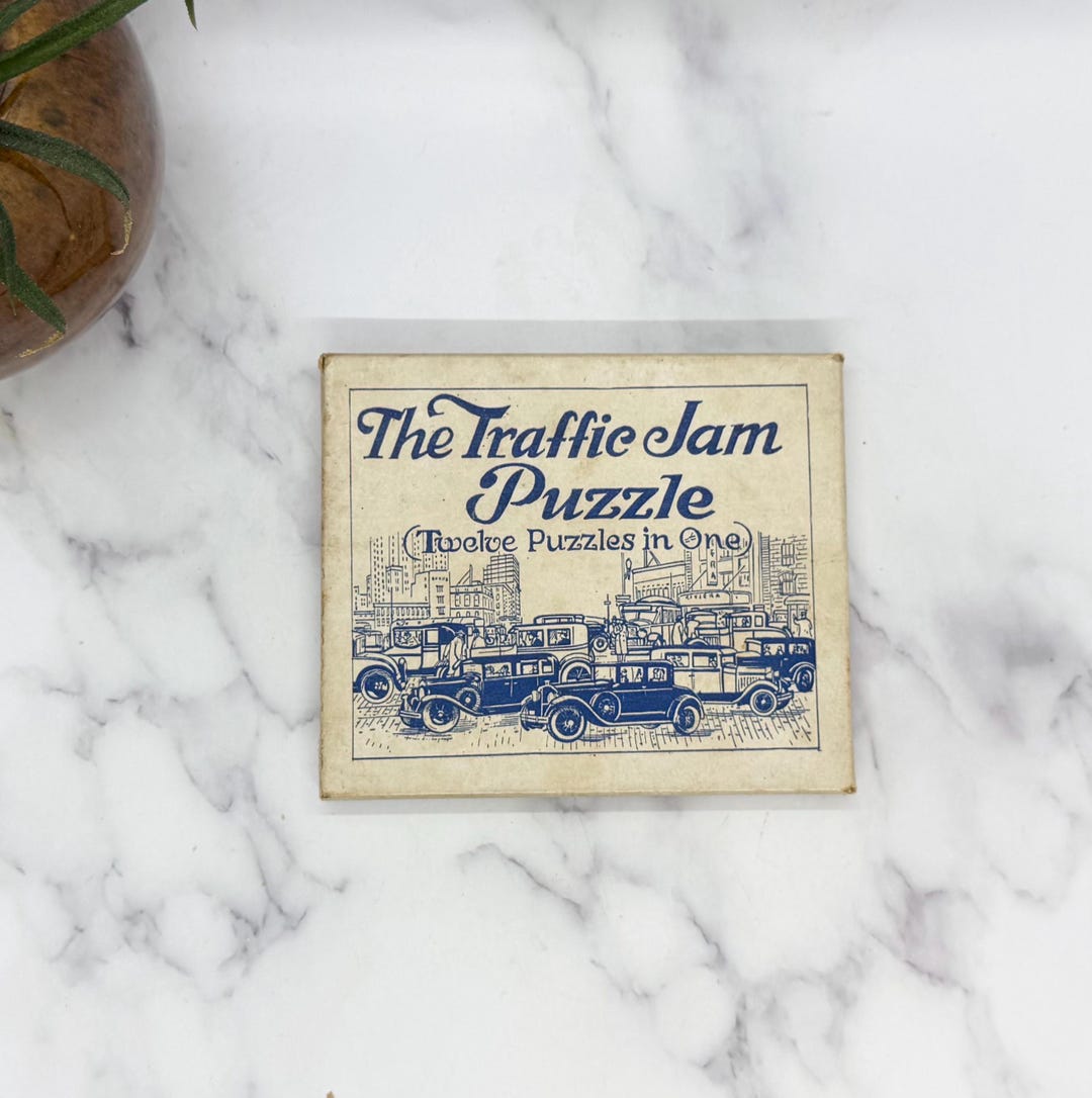 Antique 1920’s Wooden Traffic Jam Cars Puzzle - Etsy
