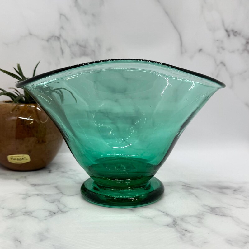 Blenko Green Bowl - Etsy