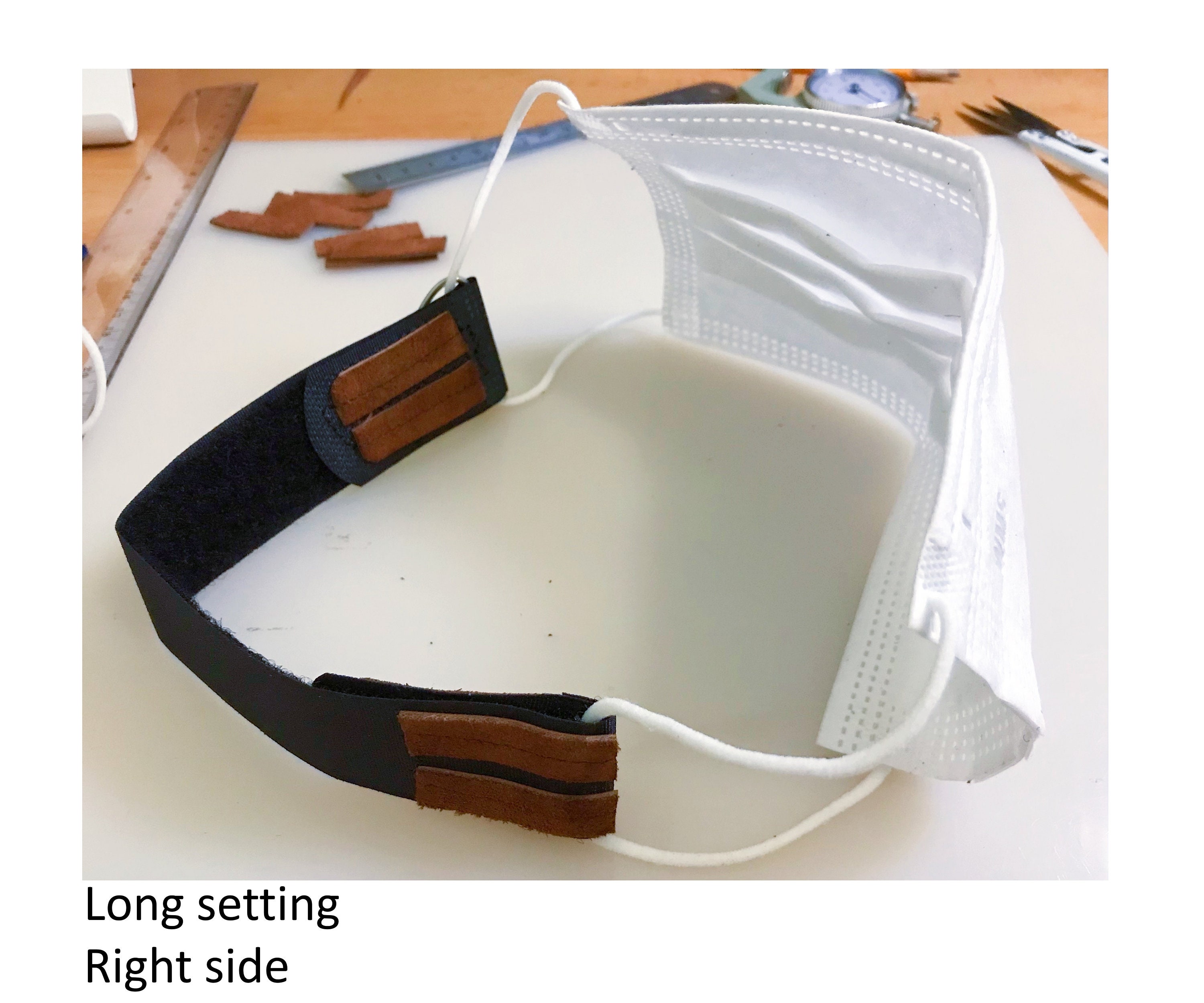 Mask Extender Made in US Adjustable Ear Saver Comfortable Leather Mask ...