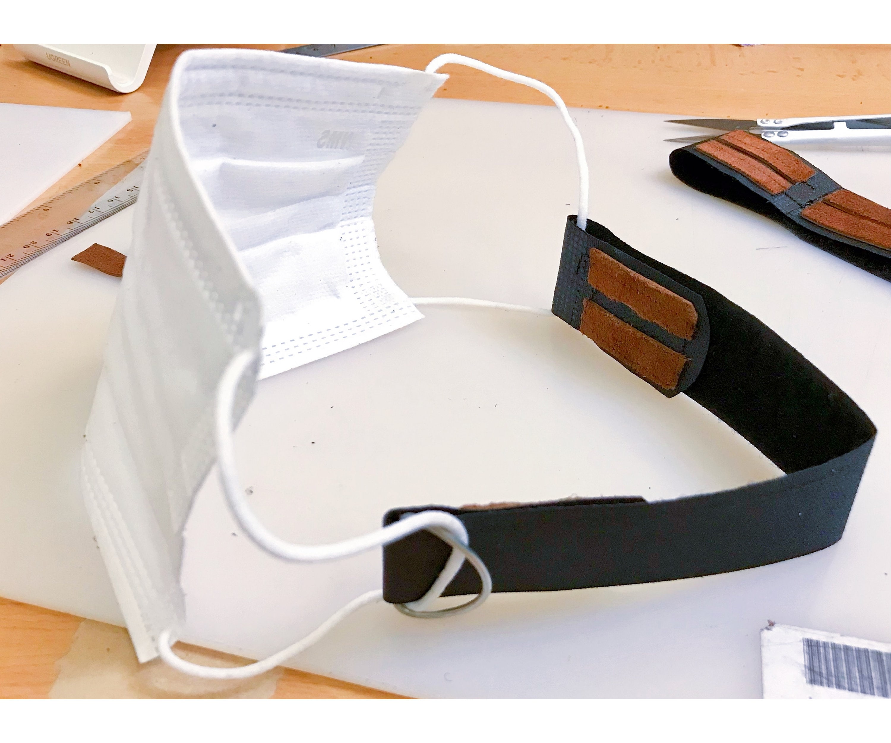 Mask Extender Made in US Adjustable Ear Saver Comfortable Leather Mask ...