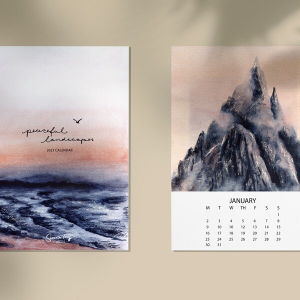 Landscape Calendar - Etsy