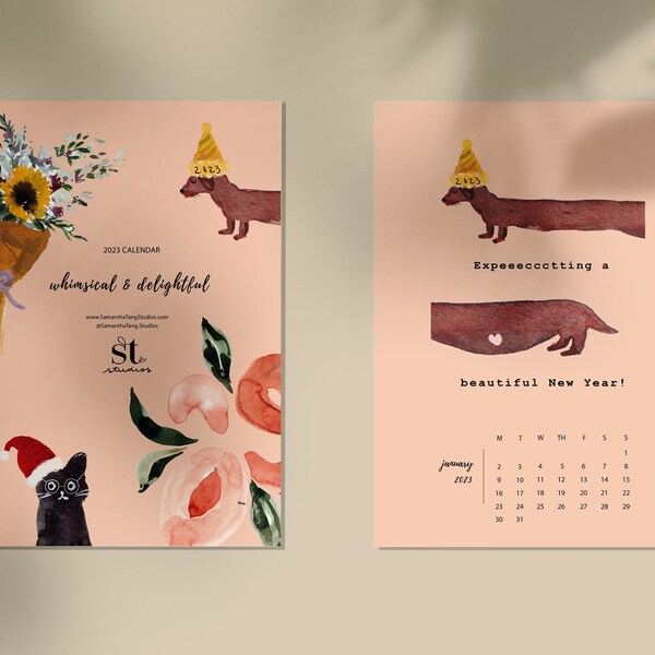 Whimsical Calendar - Etsy
