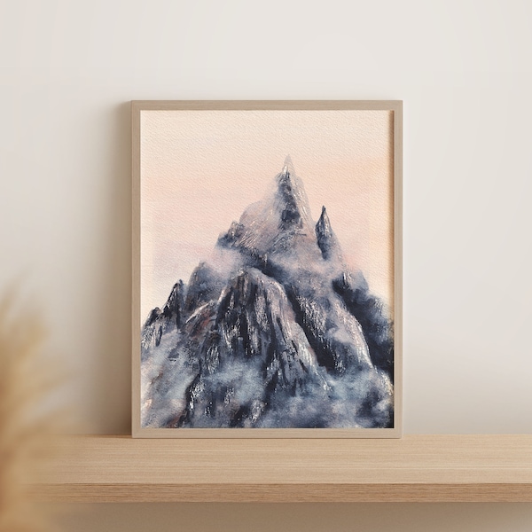 Abstract Watercolor Landscape - Etsy