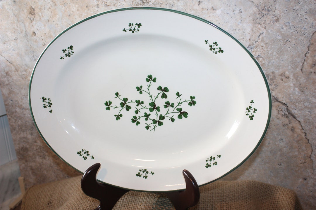 Shamrock Platter From Carrigdhoun Potter of Cork Ireland - Etsy