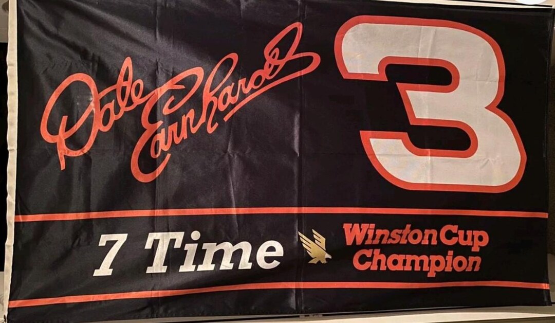 Dale Earnhardt Number 3 7 Time Winner Winston Cup Champion 3-foot X 5 ...