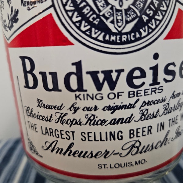 Budweiser Glass - Etsy