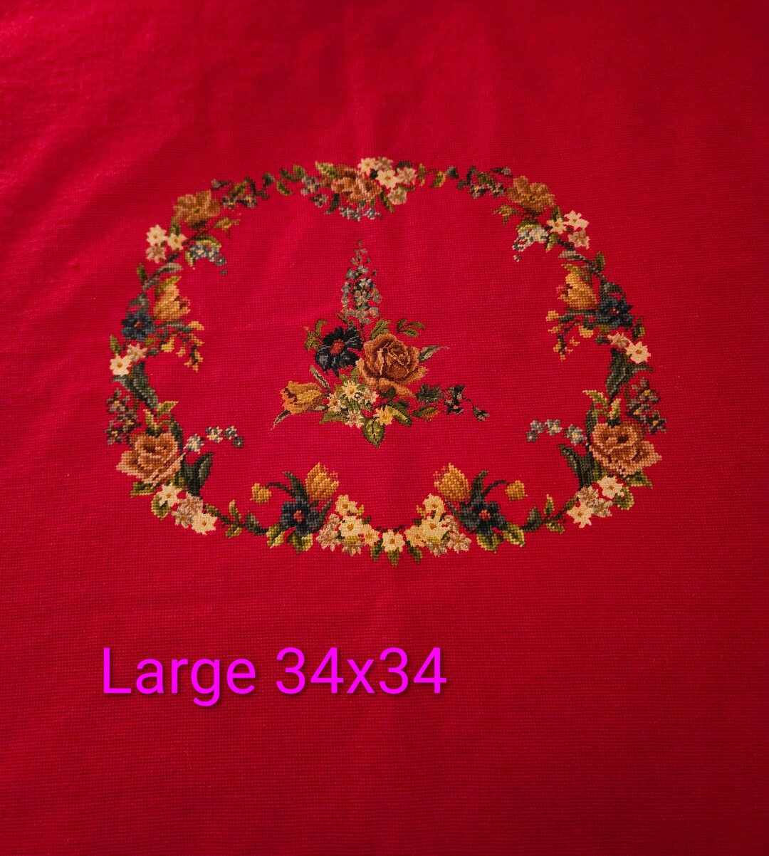 Vintage Needlepoint Petit Point for Upholstery, Pillows, Wall Hanging ...