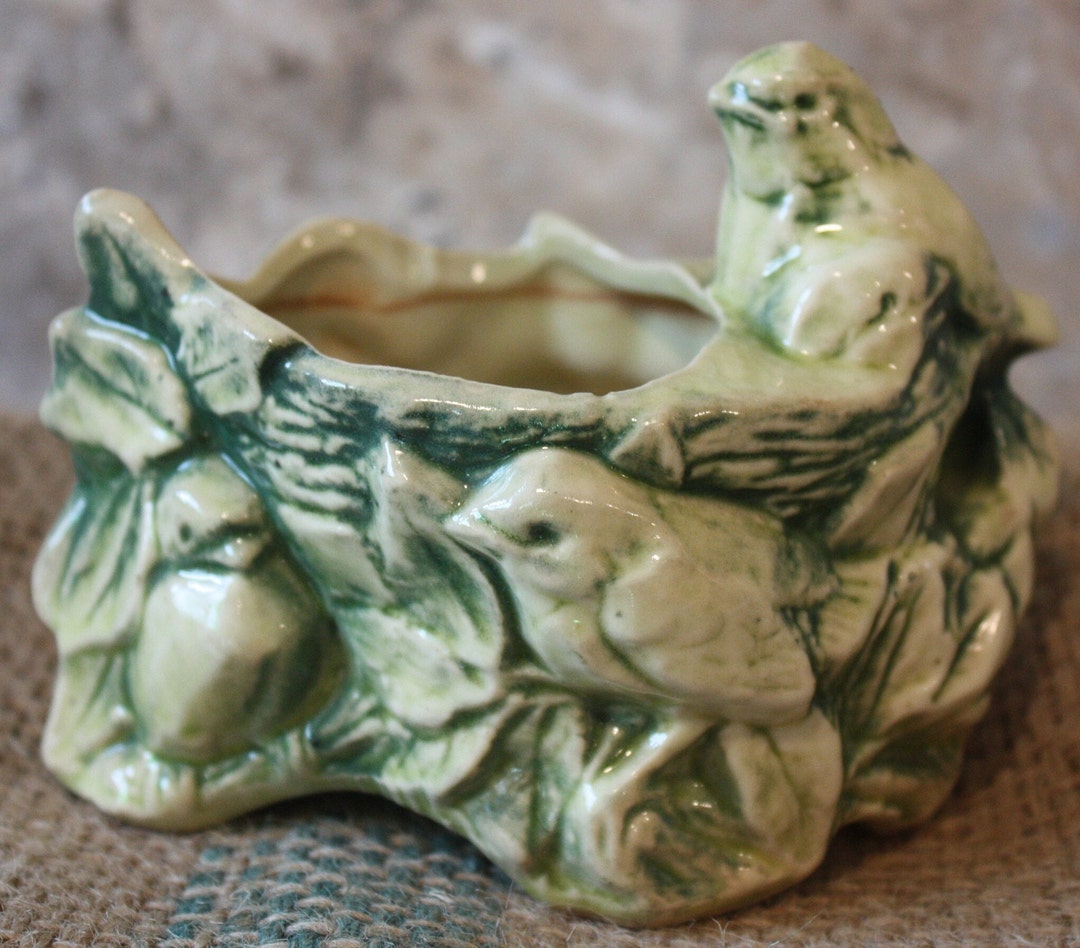 Mccoy Baby Birds in a Nest Planter 1950's - Etsy