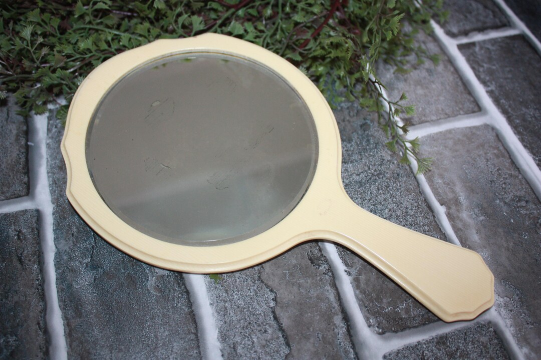 Vintage Dubarry Ivory Toned Pyralin Hand Mirror - Etsy