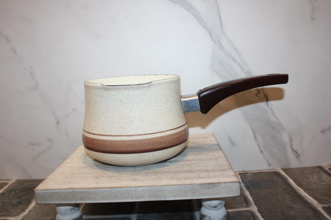 Sanko Ware Porcelain on Steel Saucepan - Etsy