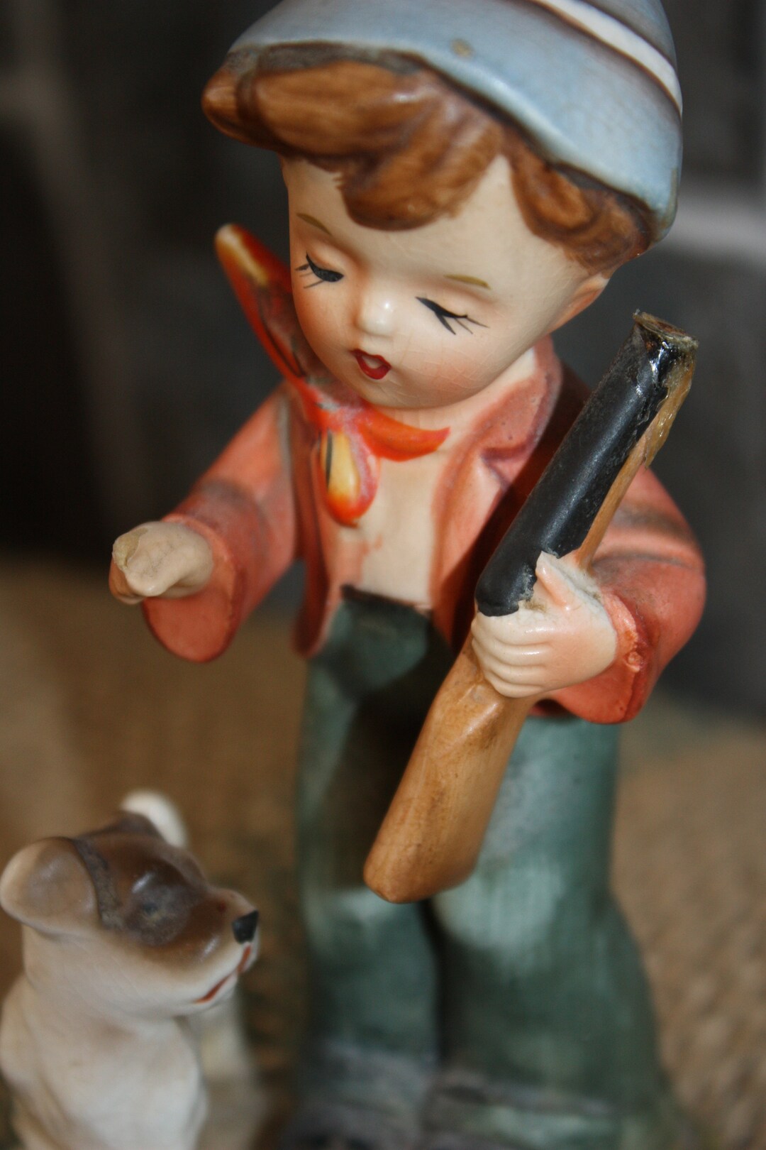 Hummel-like Boy Figure With a Dog - Etsy