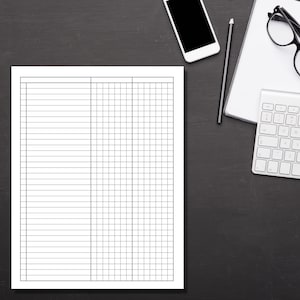 Schedule Grid, to Do List, Letter Sized, 6 Colors, Digital Download ...