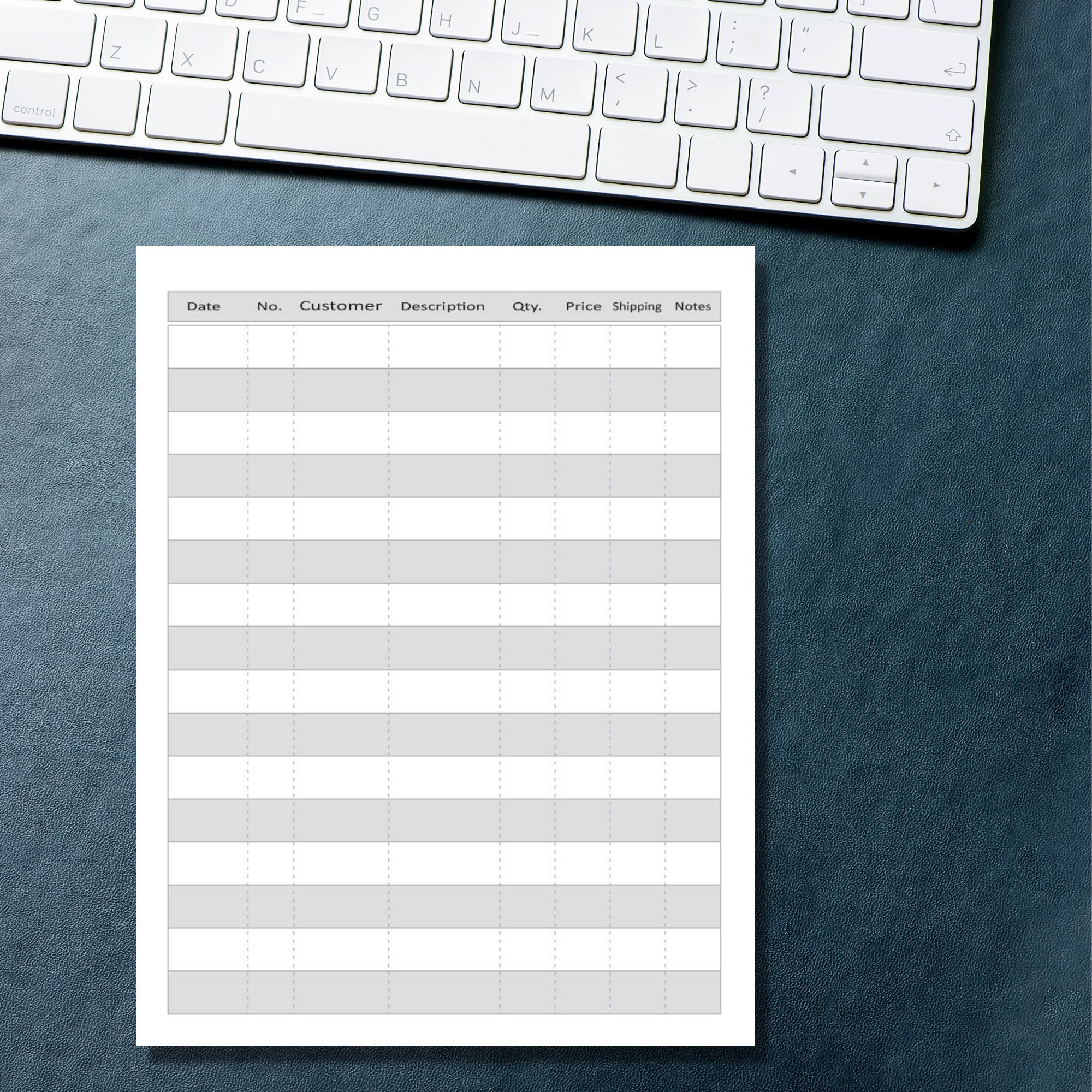 Sales Order Log Book, Letter Sized, 3 Colors, Digital Download, Print ...
