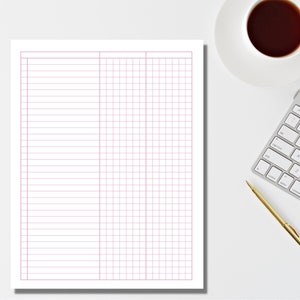 Schedule Grid, to Do List, Letter Sized, 6 Colors, Digital Download ...