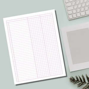 Schedule Grid, to Do List, Letter Sized, 6 Colors, Digital Download ...