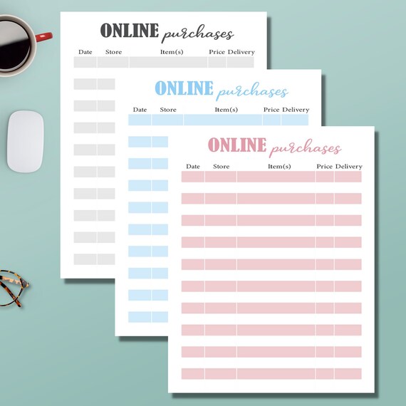 Online Sale Form Letter Sized 3 Colors Digital Download - Etsy