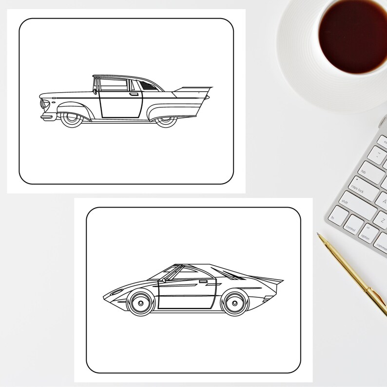 Realistic Car Coloring Pages Adult Coloring Pages Auto - Etsy