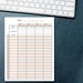 Class Grade Tracker, Letter Sized, 6 Colors, Digital Download, Print at ...