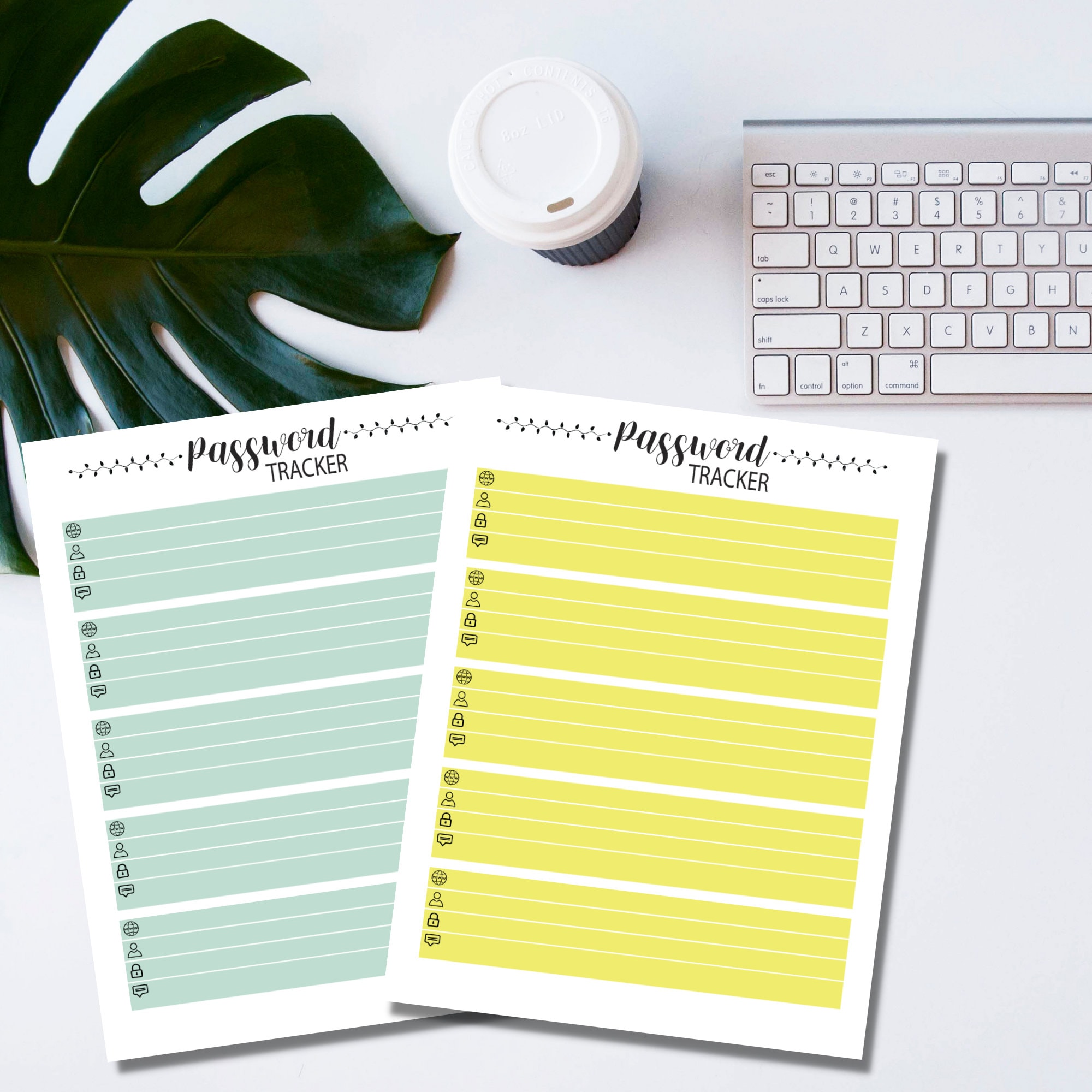 Password Tracker, Letter Sized, Digital Download, Print at Home - Etsy