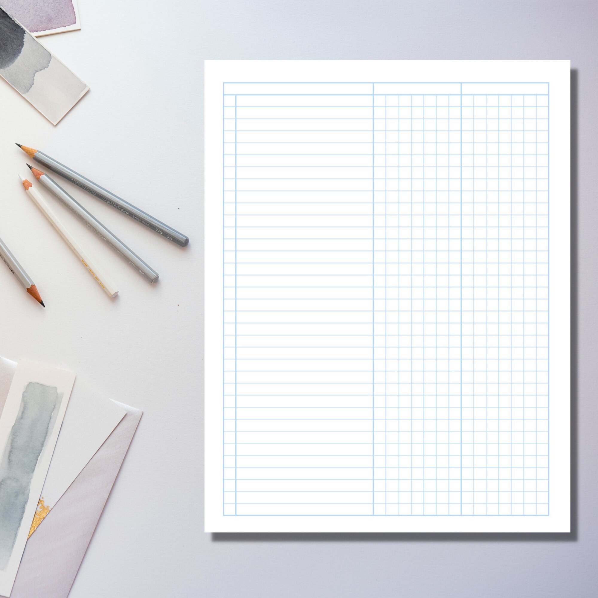 Schedule Grid, to Do List, Letter Sized, 6 Colors, Digital Download ...