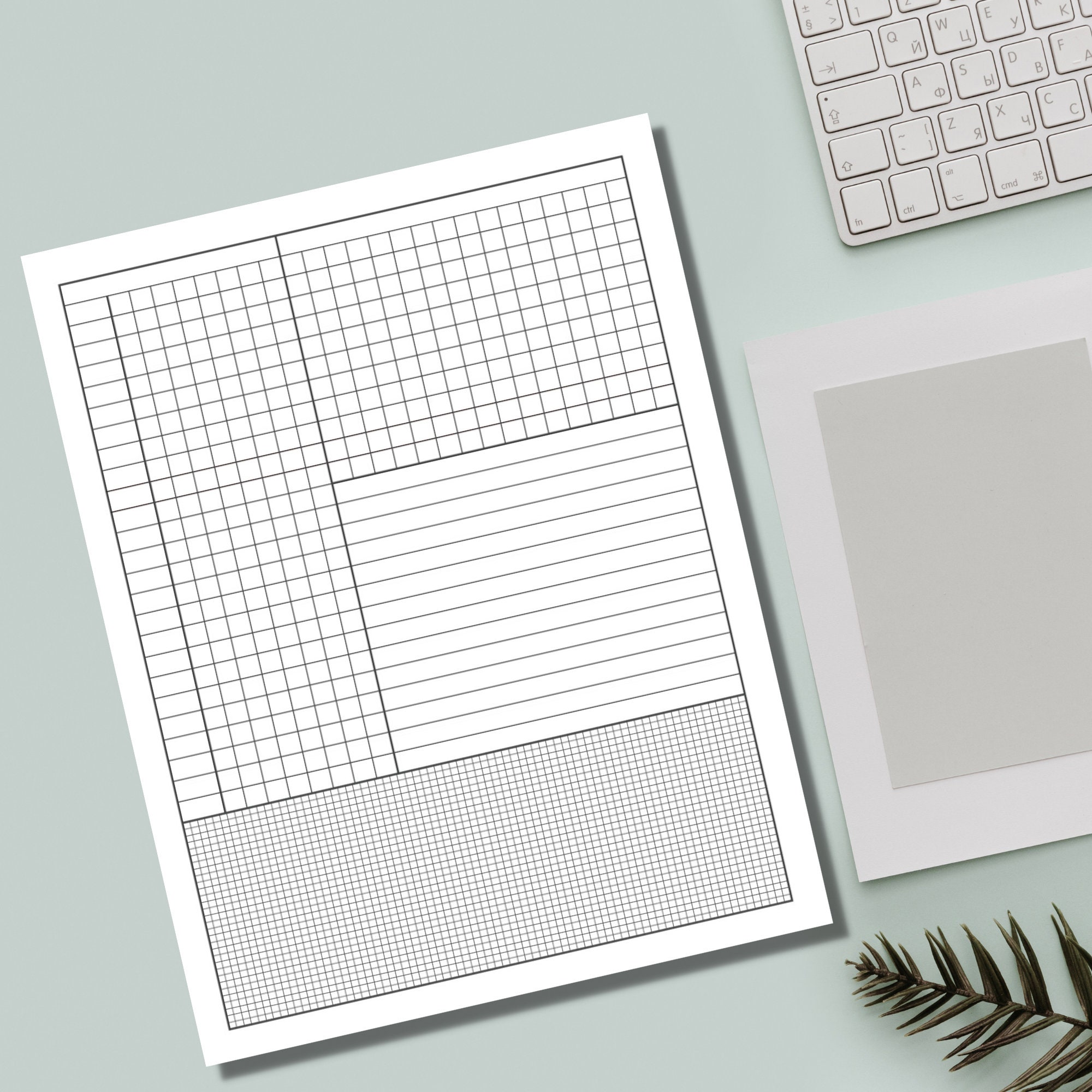 Schedule Grid, to Do List, Letter Sized, 6 Colors, Digital Download ...