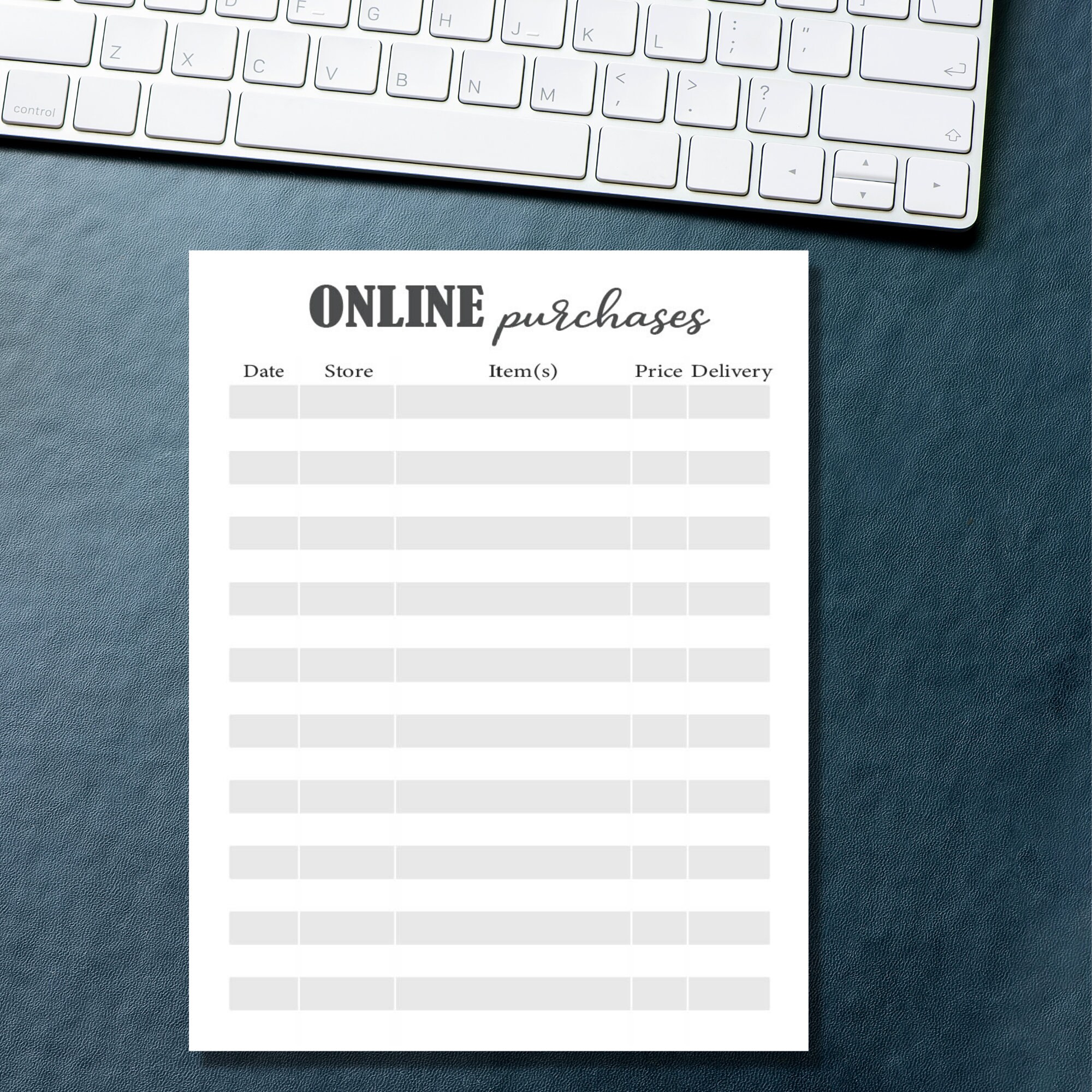 Online Sale Form, Letter Sized, 3 Colors, Digital Download, Print at ...