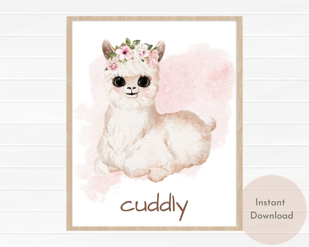 Cute Animals Nursery Prints Set of 3 Animal Portraits for - Etsy