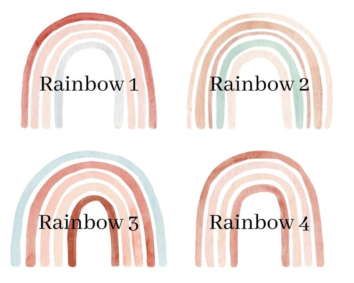 Printable Rainbow Baby Name Boho Rainbow Baby Name Print - Etsy