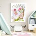 Fairy Garden Wall Art, Fairy Nursery Print, Pink Flower Fairy, Fairy ...