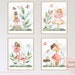 Fairy Garden Wall Art, Fairy Nursery Print, Pink Flower Fairy, Fairy ...