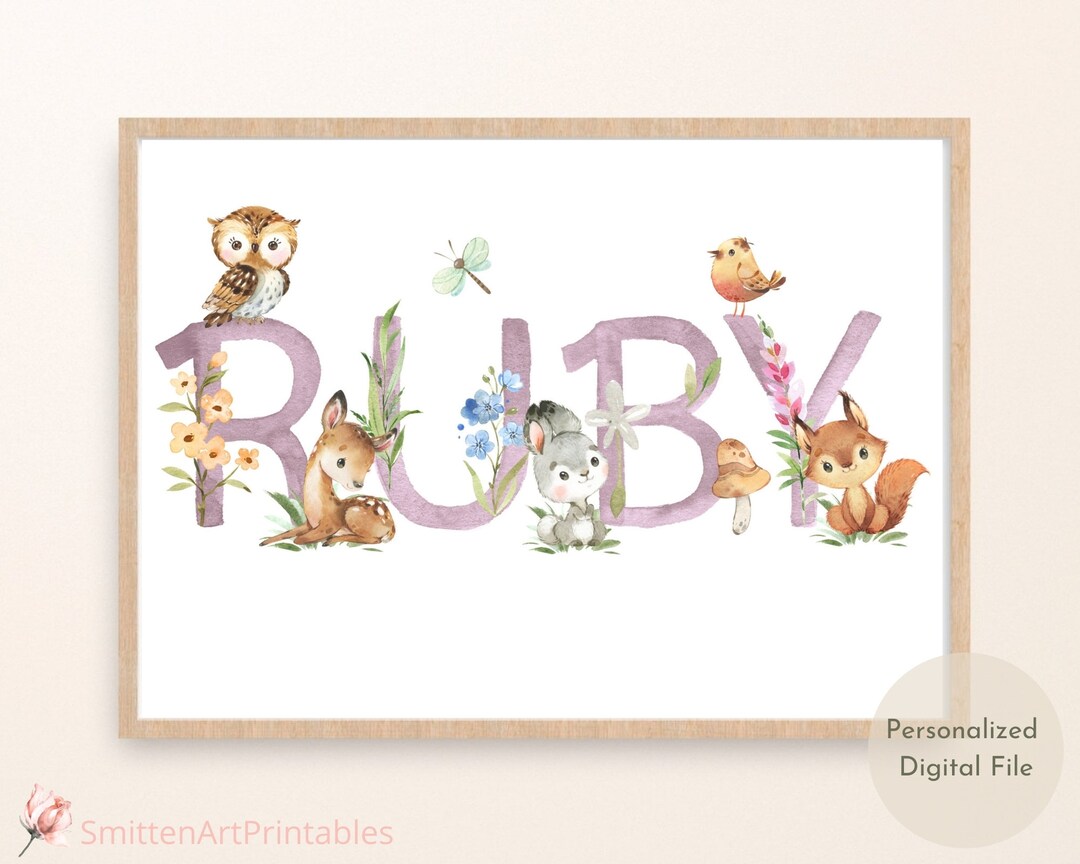 Personalised Baby Girl Name Sign, Girl Baby Name Sign, Personalised ...