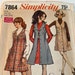 Simplicity Vintage Sewing Pattern, Pattern 6234, Size 8, Misses Set of ...