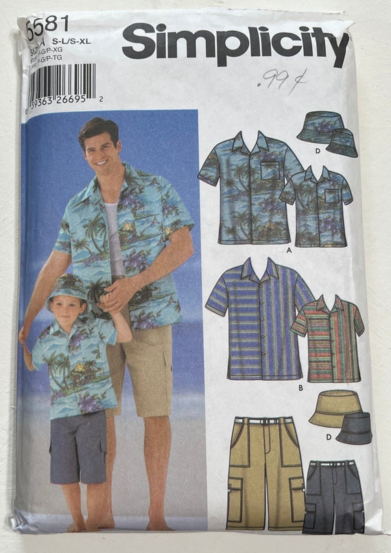 Simplicity Pattern 5581 Vintage Sewing Pattern Men's and - Etsy