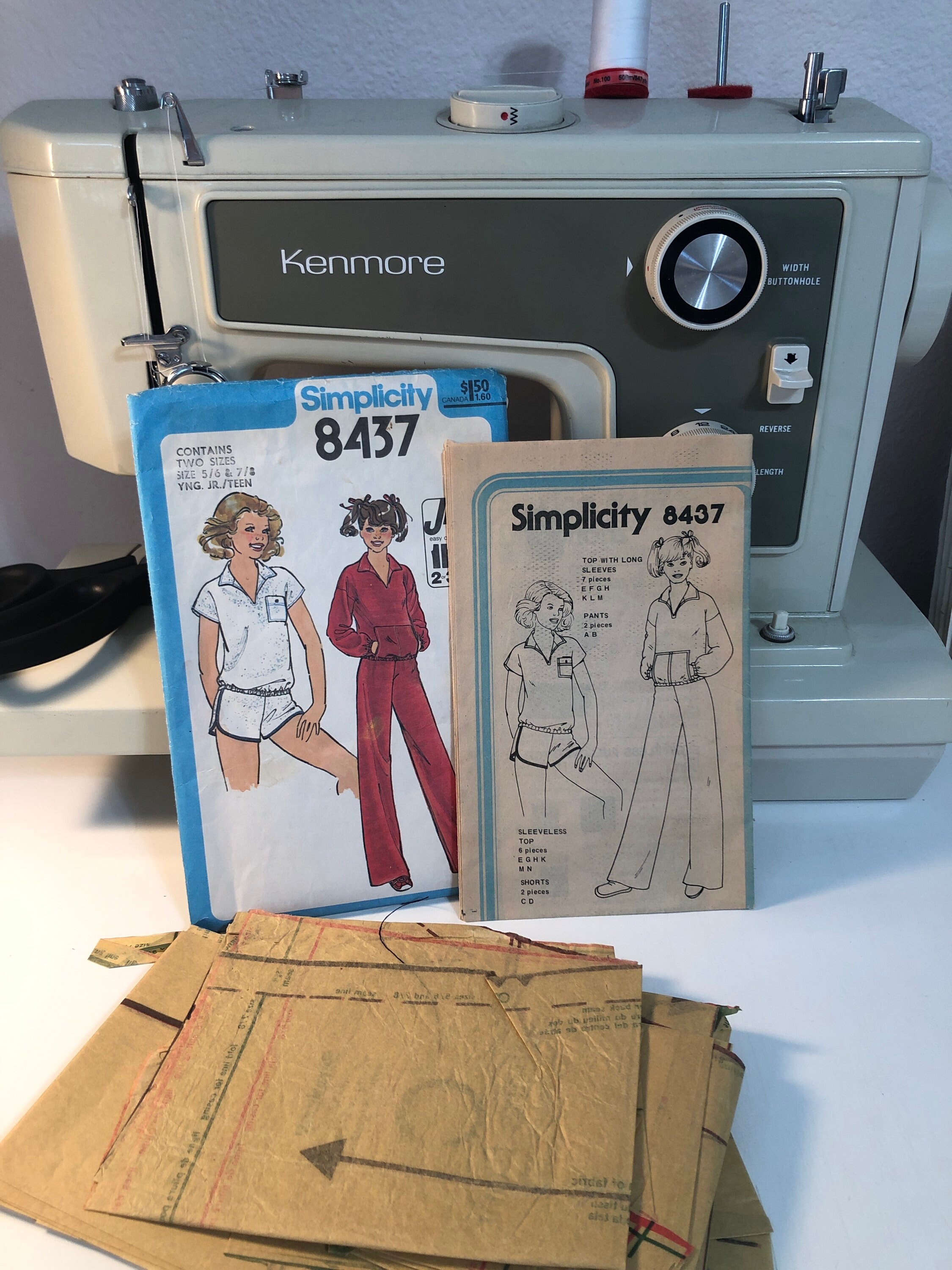 Simplicity Vintage Sewing Pattern 8437, Size 5/6 & 7/8, Young Junior ...
