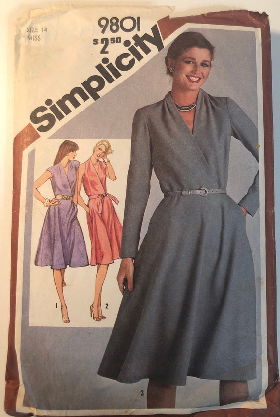 Simplicity Pattern 9801 Simplicity Vintage Sewing Pattern - Etsy
