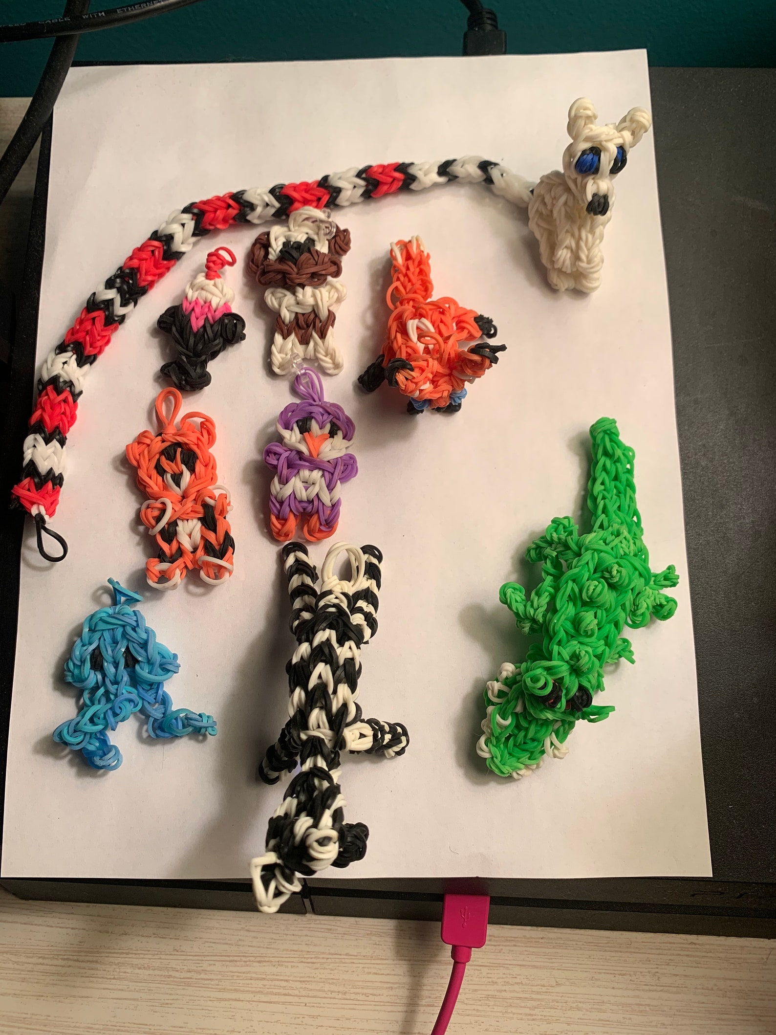 Rainbow Loom Bracelets, Characters and Animals - Etsy UK