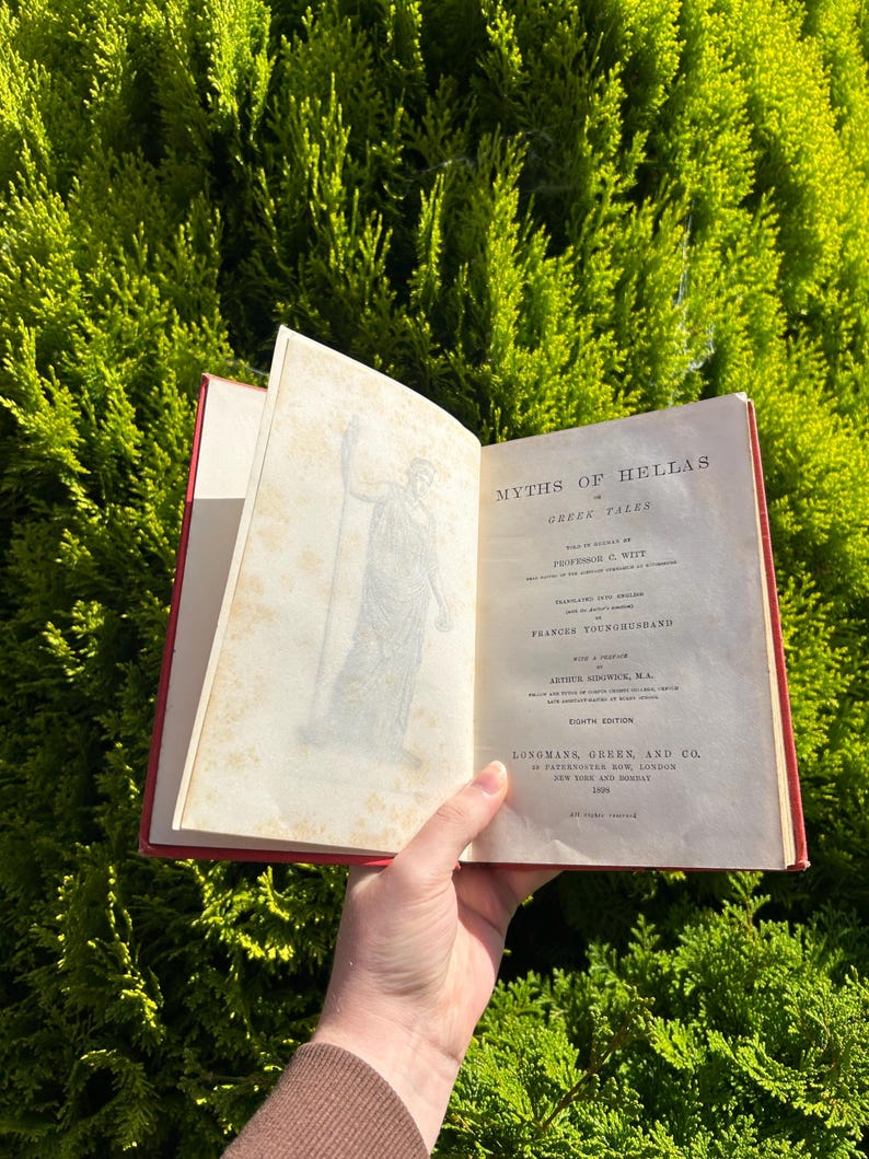 Myths of Hellas or Greek Tales by C. Witt, Translated by Frances ...