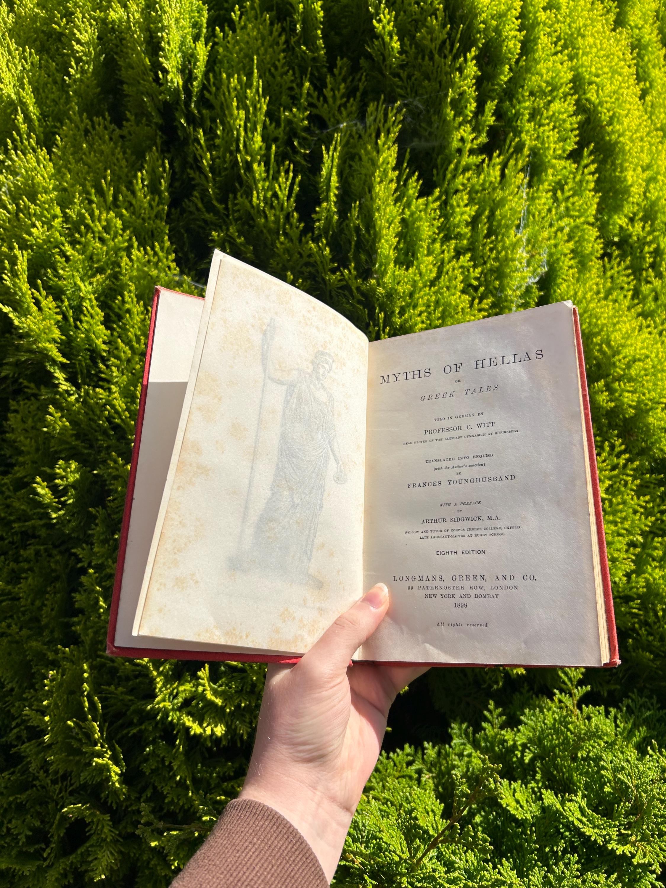 Myths of Hellas or Greek Tales by C. Witt, Translated by Frances ...