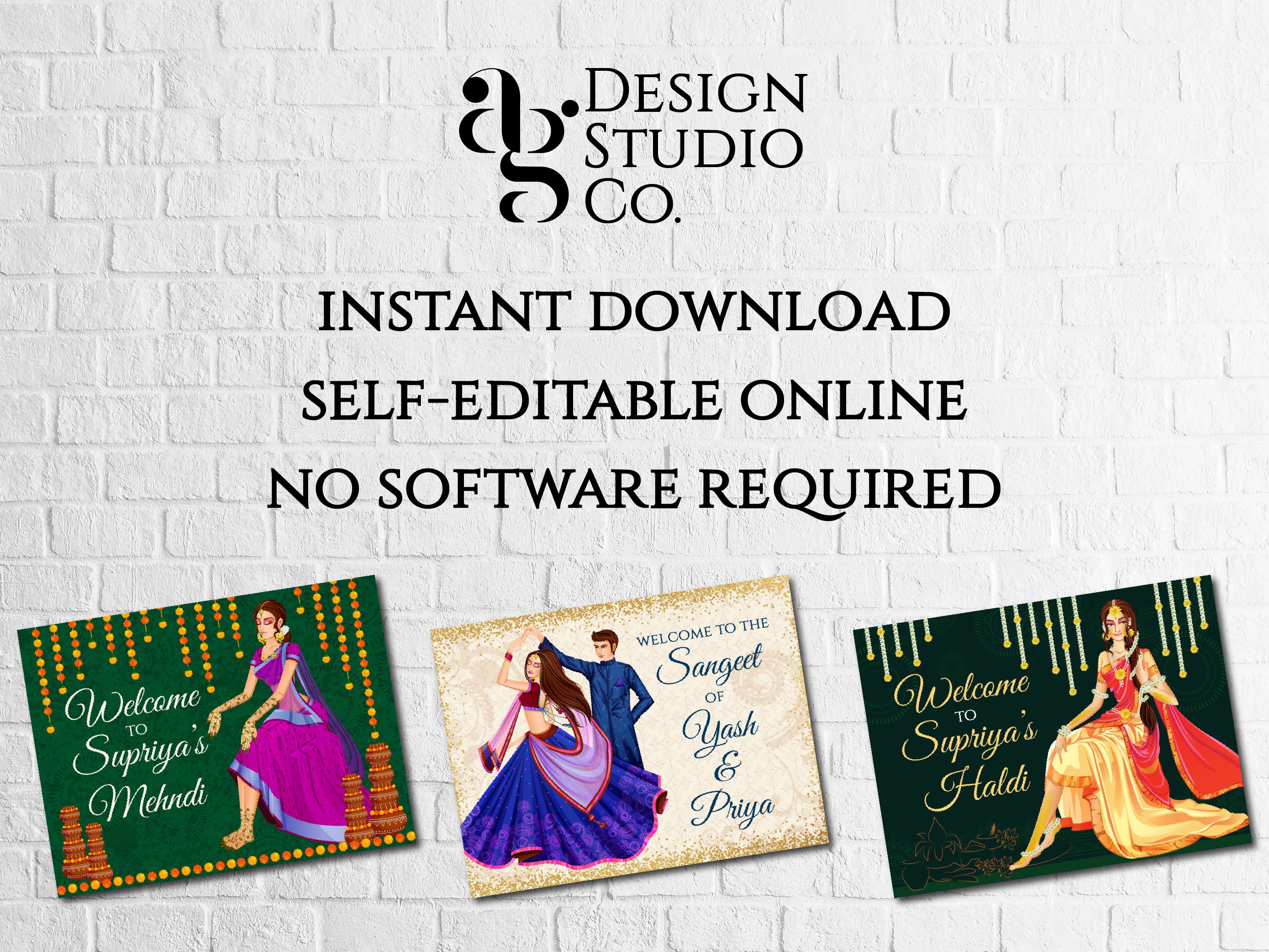 Indian Welcome Signages Hindu Wedding Signs & Hindu Ceremony - Etsy