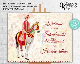 Baraat Welcome Sign - Etsy
