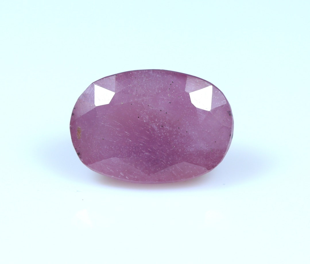 13x9 MM Natural Glass Filled Ruby Faceted Gemstone Ruby - Etsy