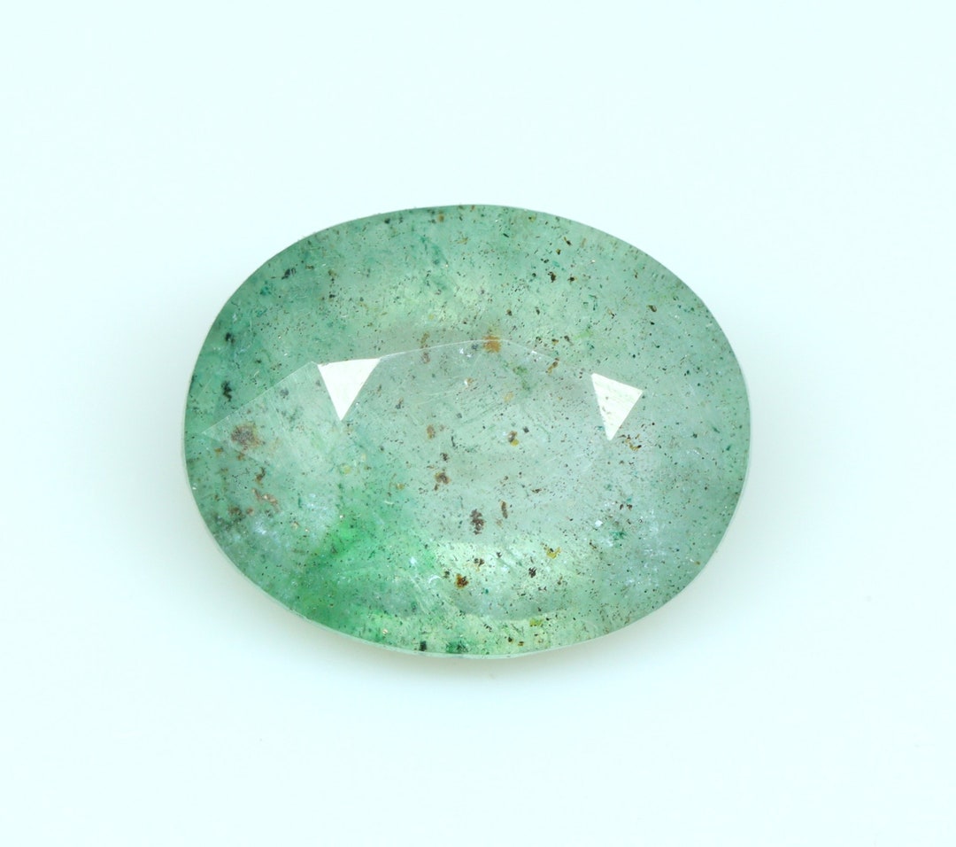 Beryl Emerald Gemstone 11x9 MM Ring Size Green Emerald Faceted - Etsy