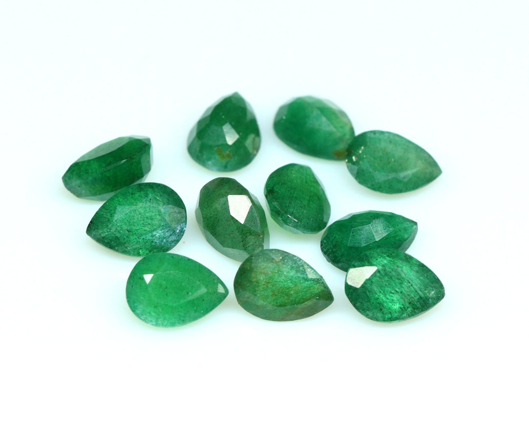 5 Pcs Emerald Cut Stone Pear Shape 6x4 MM Size Natural - Etsy