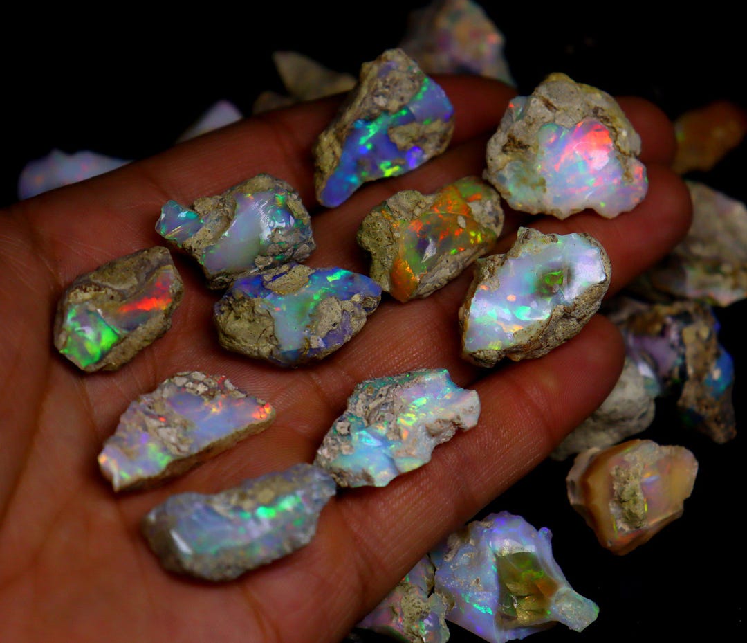 Incredible Large Opal Rough Lot, Natural Ethiopian Opal Raw Suitable ...