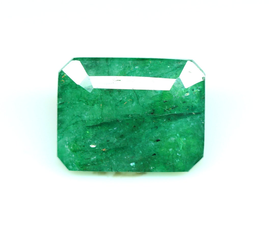 9.45 CRT Amazing Green Emerald Faceted Gemstone Natural Beryl - Etsy