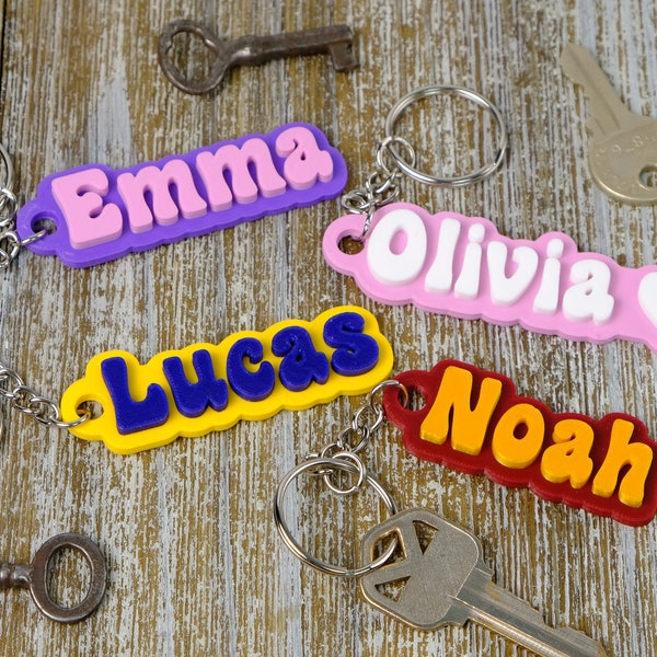 Name Keychain - Etsy